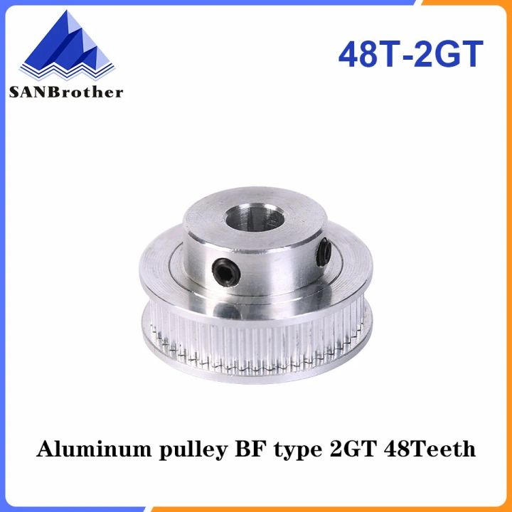 GT 48 Teeth 2M 2GT Timing Pulley Bore 5/6/6.35/7/8/10/12/14mm for GT2 ...