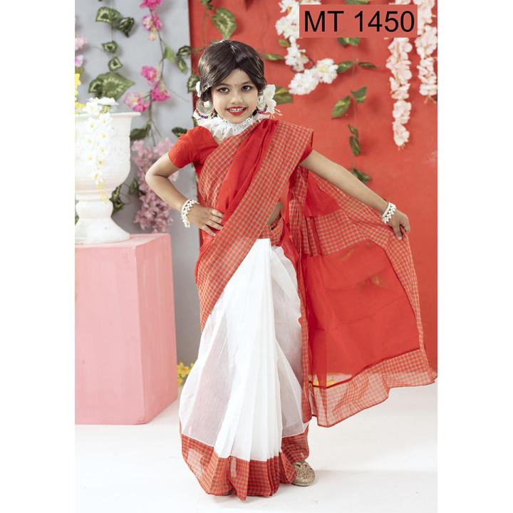 Baby Girl's Half Silk Saree (Waist to feet : 28inch long for Baby ...