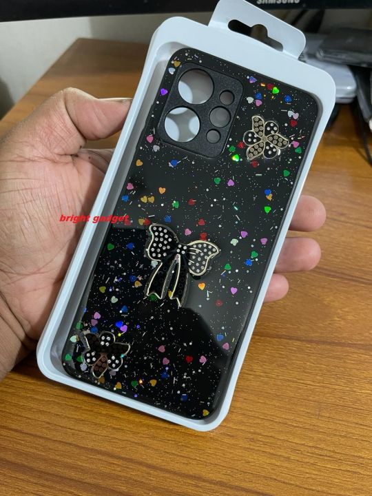 For Symphony ATOM 4 New Luxury Butterfly Transparent Shockproof Back ...