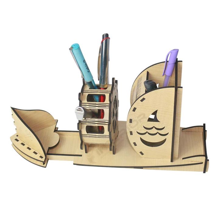 Wooden Ship Pen Holder- ICPH-0145 | Daraz.com.bd