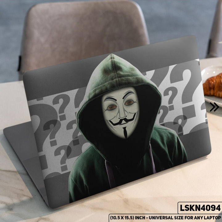 Anonymous Hacker Laptop Sticker Vinyl Decal Removable Laptop Skin For ...