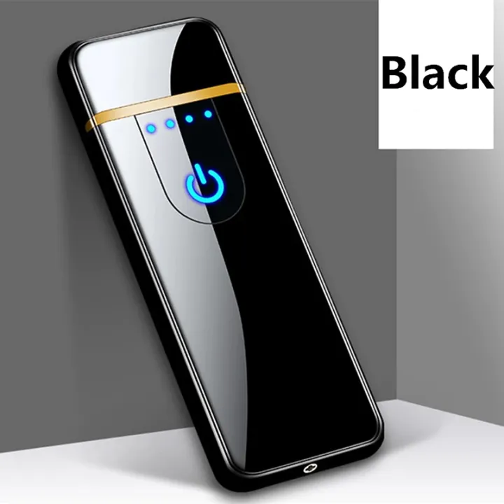 Metal Touch Induction Rechargeable Lighter Cigarette Lighter | Daraz.com.bd