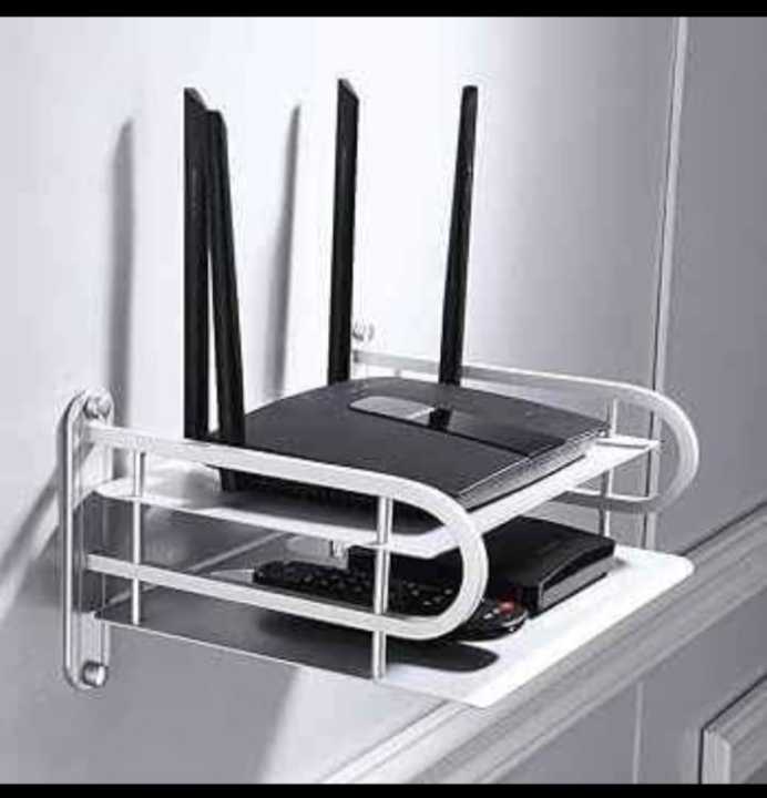 2 Layer stainless steel Router stand wall mounted/ Stainless steel ...