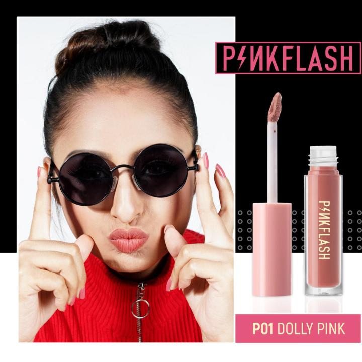 PINKFLASH L01 - MELTING MATTE WATERPROOF LIPCREAM - P01 Dolly Pink | Daraz.com.bd