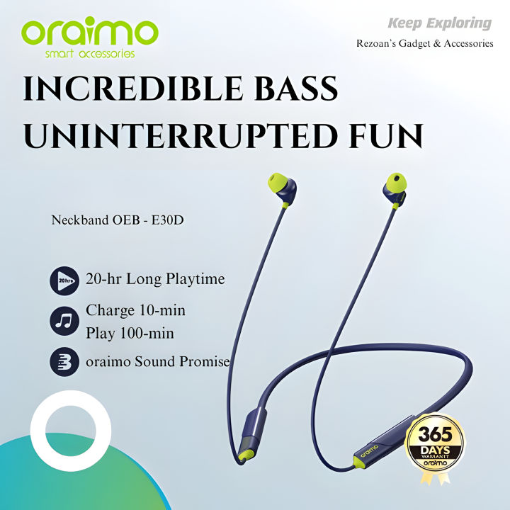 Oraimo Shark 4 Neckband | Daraz.com.bd