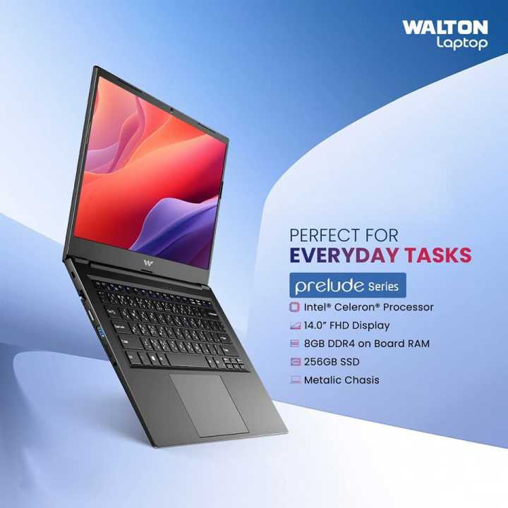 Walton Prelude N41 Pro 8GB RAM 256GB SSD Intel Gemini Lake Quad-Core ...