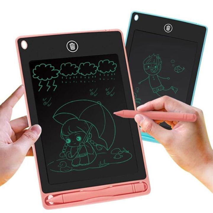 LCD Writing Tablet Drawing Pad 8.5 inch Portable Reusable Erasable ...