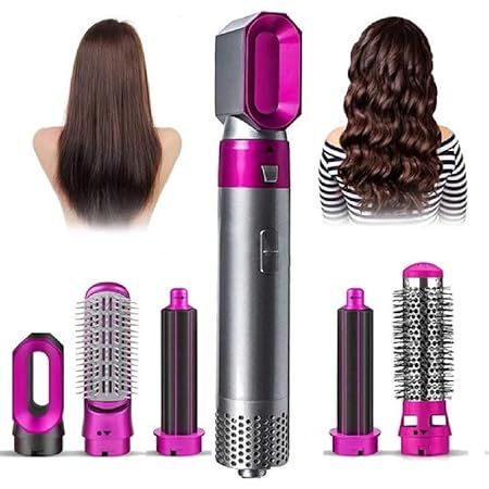 5 in 1 Hot Air Styler Hair Dryer Comb Multifunctional Styling Tool for ...