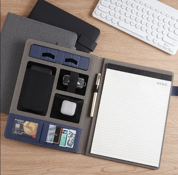 Multifunction A4 Leather Portfolio File Folder Man Phone Document ...