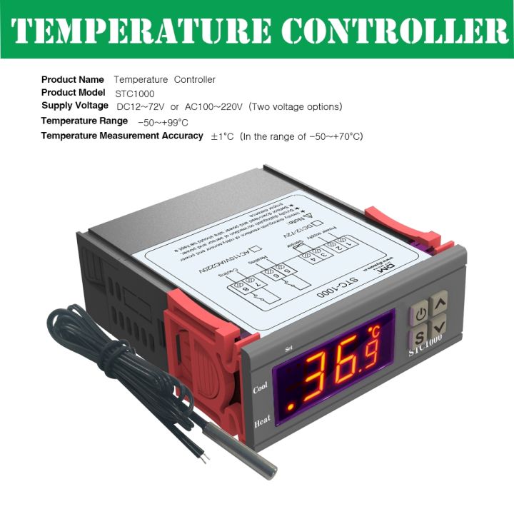 STC-1000 Digital Temperature Controller Thermostat Regulator+Sensor ...