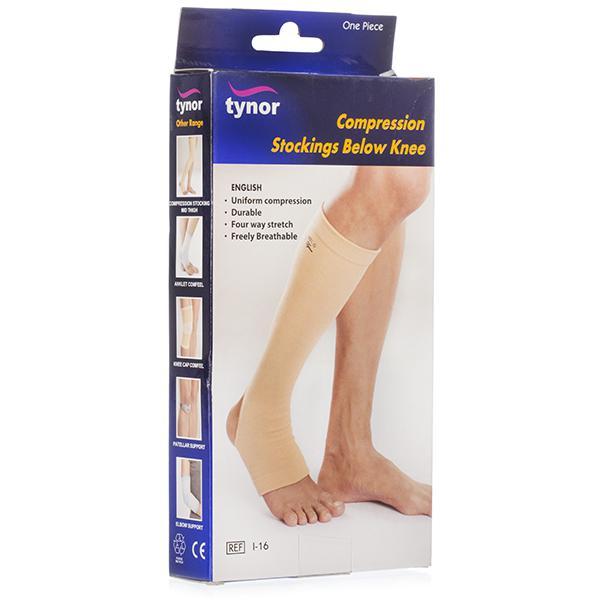 Tynor Compression Stocking(High Quality,Durable,Open Toe)-Below Knee ...