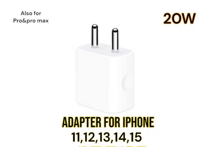 20 Watt USB-C Power adapter for iPhone 12/13/14 pro max (Only Adapter ...