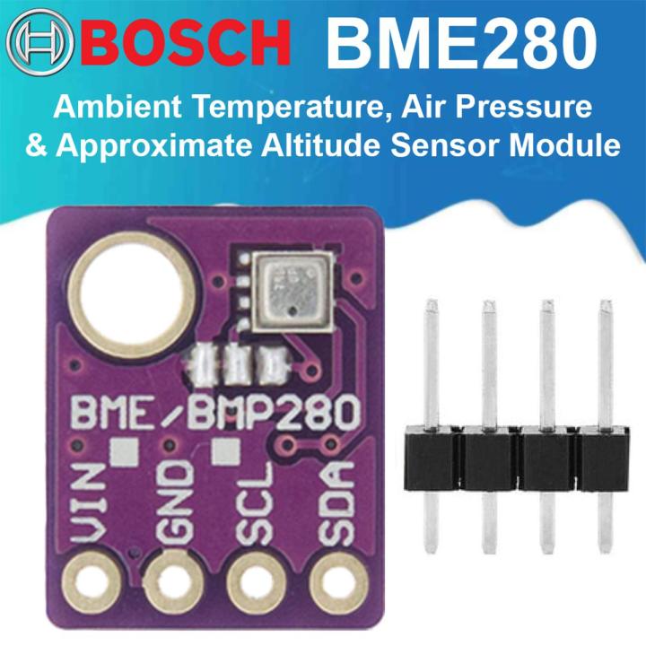 Bosch Sensortec 5V BME280 Ambient Temperature, Air Pressure and Approximate Altitude Sensor ...
