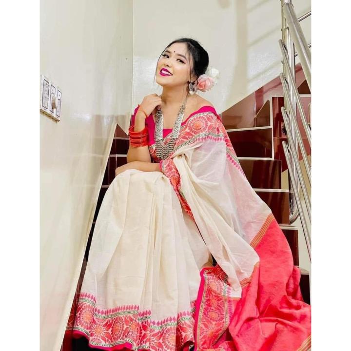 Fashionable Trendy Arong Suti Sharee for Women | Daraz.com.bd