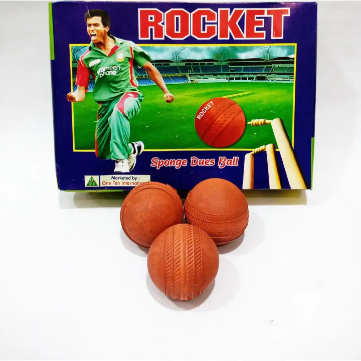 Super Sponge Dues Ball Cricket Rubber Dues Ball- 3 Piece set | Daraz.com.bd