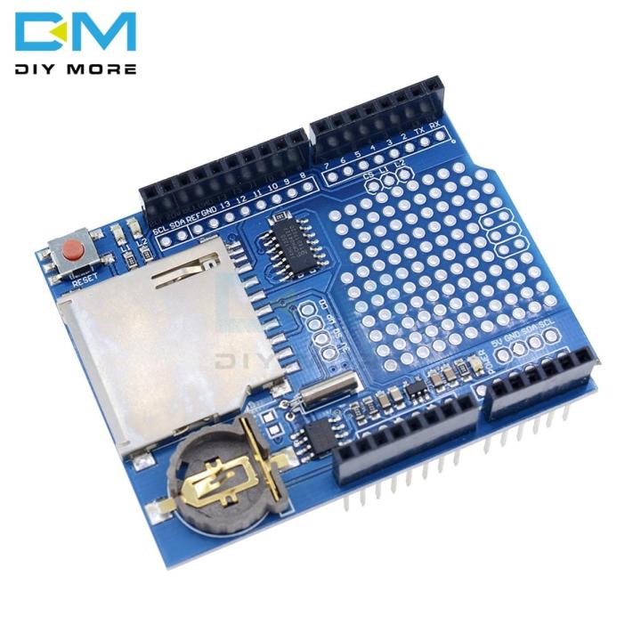 【Alizeker Mall】New Data Logger Module Logging Recorder Shield V1.0 For Arduino UNO SD Card Slot ...