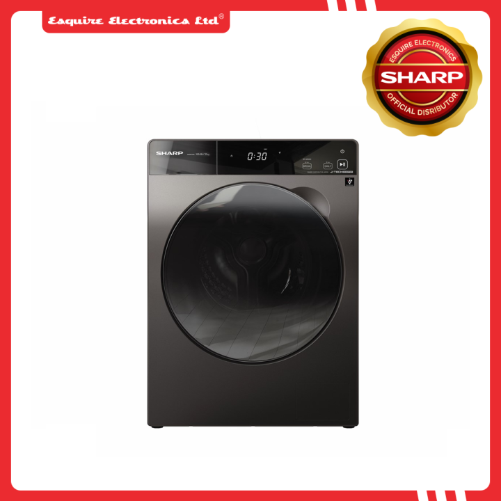 Sharp Full Auto Front Loading Inverter Washing Machine ES-FW105D7PS ...