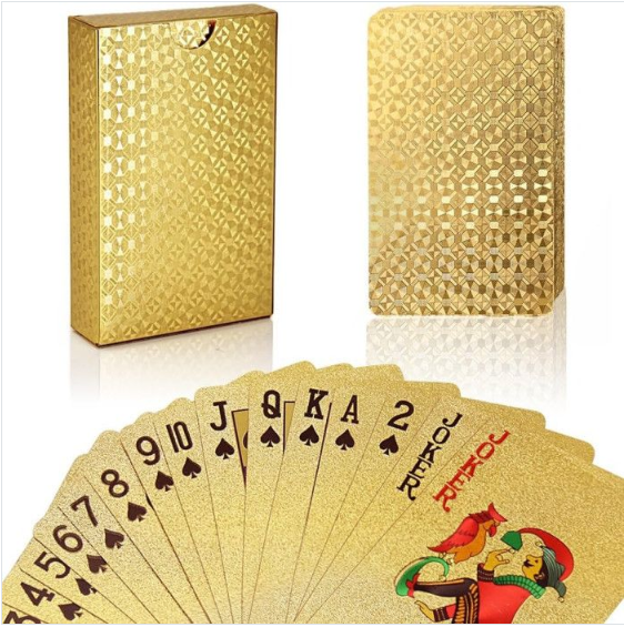 💫 Waterproof Golden Aluminum Playing Cards – Durable Luxury Deck for ...