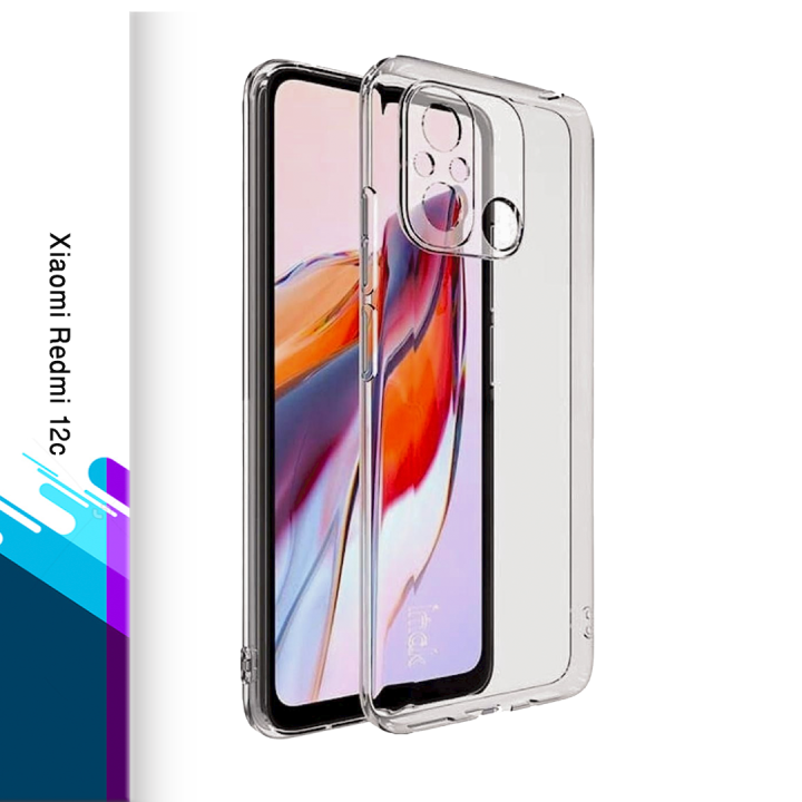For Xiaomi Redmi 12c - Reinforced Shockproof Cushion Back Clear Hybrid Transparent Sof Silicon ...
