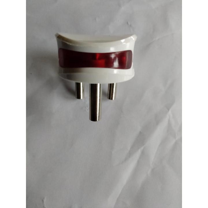 3 Pin Round A.C. Plug 16 Amp With Red Indicator | Daraz.com.bd