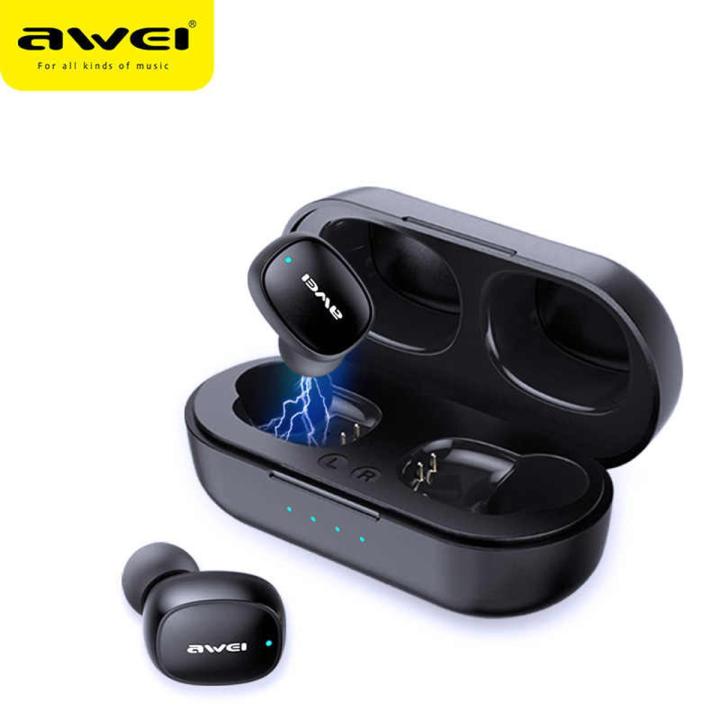 AWEI T13 Bluetooth Earbuds Wireless Headphones Hi-Fi Stereo Sound ...