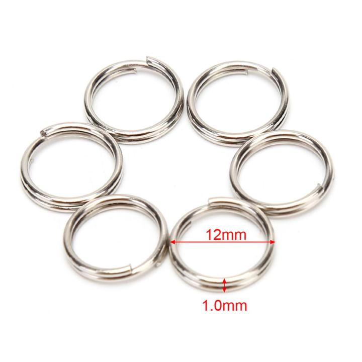 Key Chain 100pcs/lot Key Rings DIY Metal Key Holder Split Rings Hoop ...