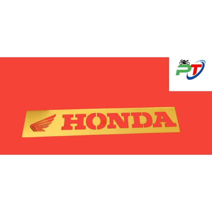 HONDA CNC Front Name Plate board For Motorcycle. Golden | Daraz.com.bd