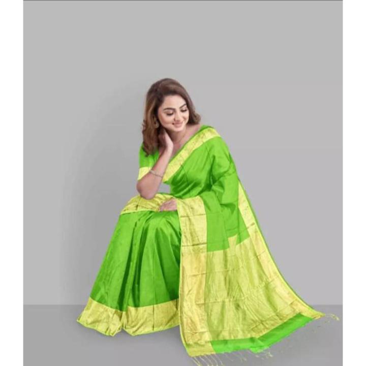 Tangail Tat Saree- Half Silk-1pics | Daraz.com.bd