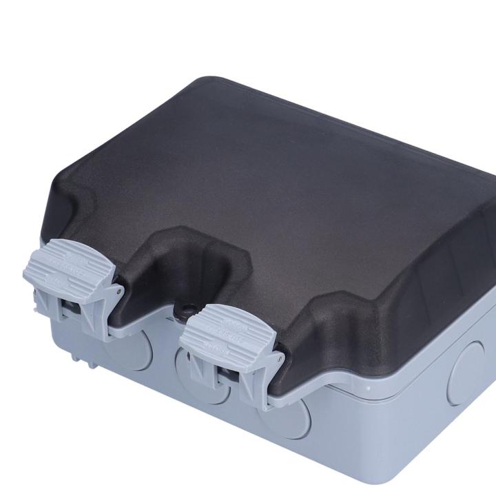 European Standard Waterproof Socket, Waterproof Dual Power Socket Dual ...