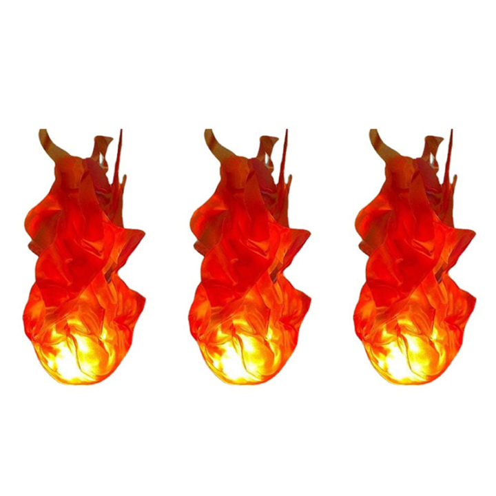 3X Halloween Floating Fireball Prop Flame Lamp Prop Artificial Fake ...