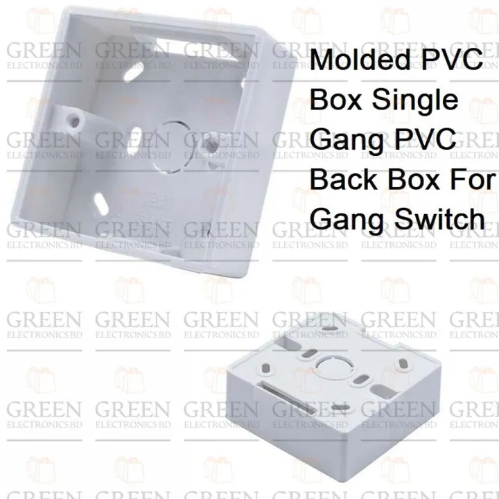 Molded PVC Box Single Gang PVC Back Box For Gang Switch Gang Socket ...