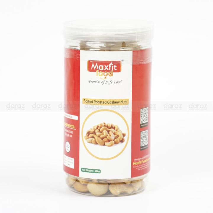 Maxfit Food Salt Fry Cashew Nuts 400 G | Daraz.com.bd