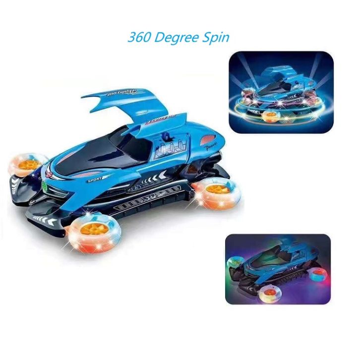 Automated Wheel Moving Battery Operated Music System Toy Car | Daraz.com.bd