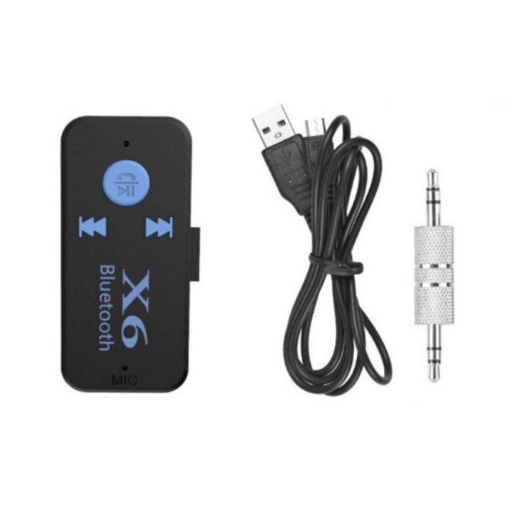 New MIC X6 Bluetooth Receiver Mp3 Player 3.5mm Aux Jack USB Wireless ...