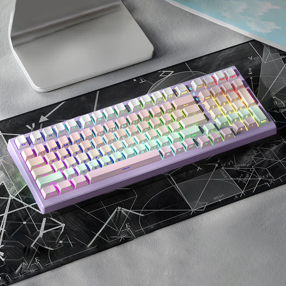 XINMENG X98PRO Mechanical Keyboard RGB Side Light Three Mode Hot Swap ...