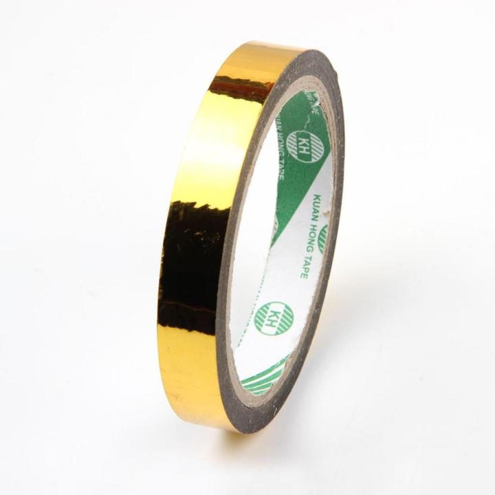 Golden Reflective Adhesive Tape Safty Warning Stripe, Masking Tape DIY ...