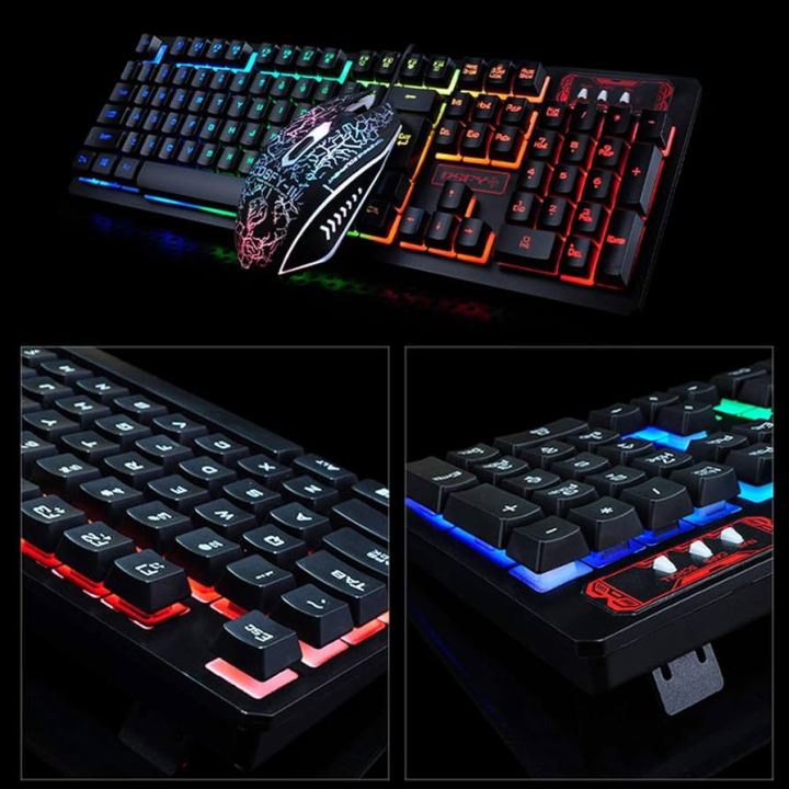 RGB GAMING KEYBOARD AND MOUSE COMBO WITH FREE MOUSE PAD | Daraz.com.bd