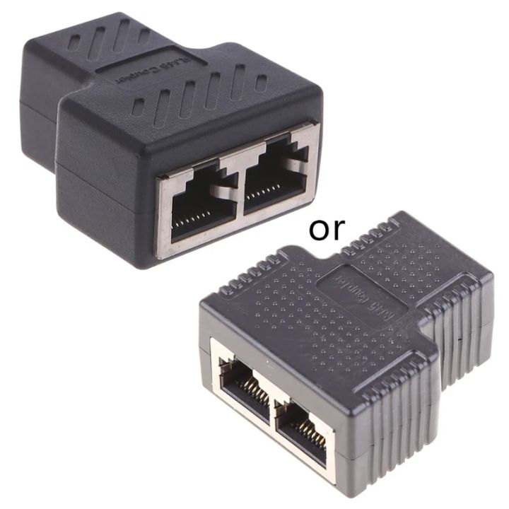 Ethernet Splitter Rj45 Cable Coupler 1 to 2 Female Adapter High Speed ...