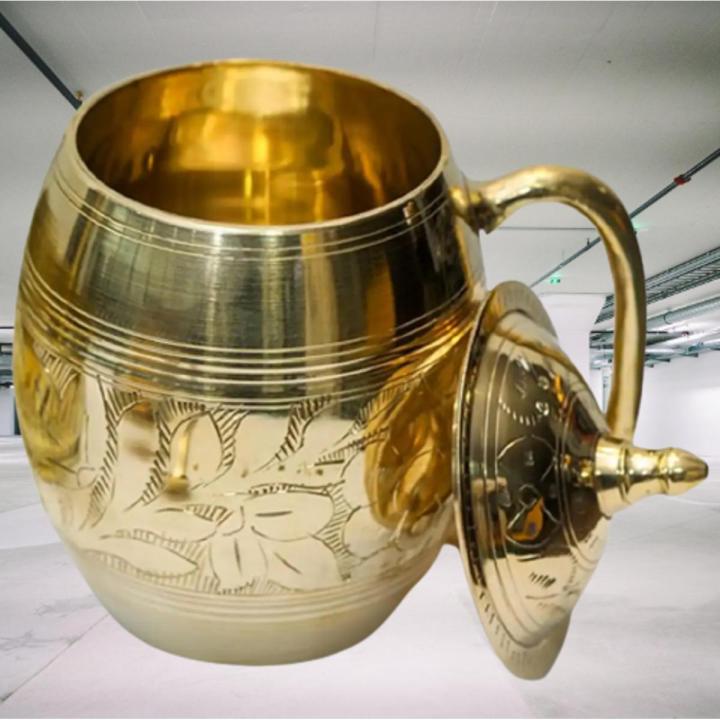 Handmade Design Pitoler Round Mug with Dhakna/Pitol Nokshi Mug With ...