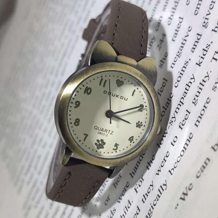 【Hengli jewelry story】Girls' Watch Retro Simple Versatile Small Dial ...