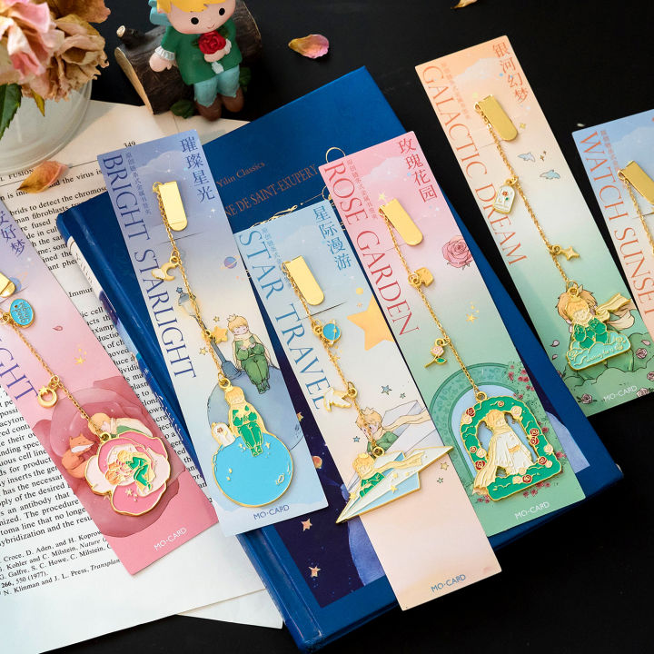 Metal Chain Bookmark Prince And Rose Series Cute Cartoon Characters ...
