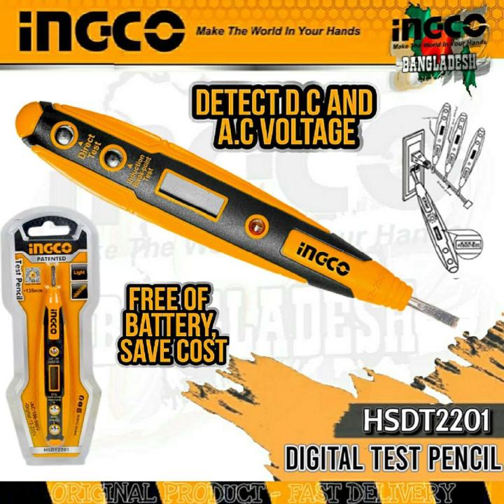 DIGITAL TEST PENCIL /TESTER - INGCO HSDT2201 | Daraz.com.bd