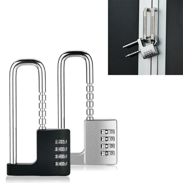 Portable Adjustable Lengthened U-shaped Lock 4Digit Safely Code ...