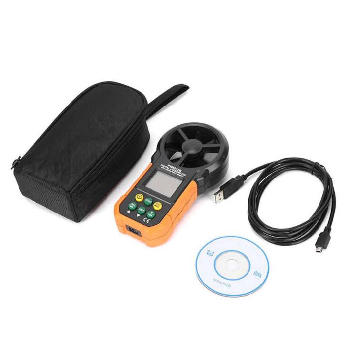 usb lcd digital anemometer wind speed gauge humidity temperature meter ...