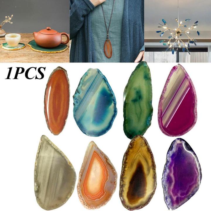 【VisioN Shop】1Pc Natural Agate Geode Irregular Crystal Brazil Healing ...