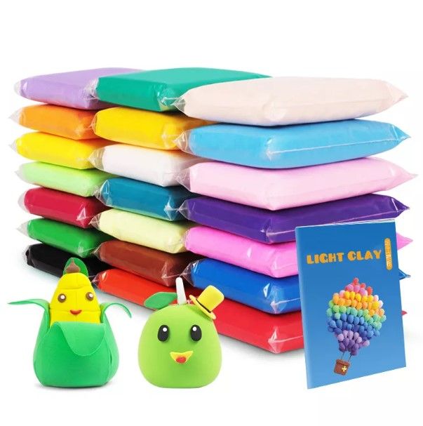 "12 Colors Soft Super Light Clay Modeling Air Dry Clay For DIY Handmade ...