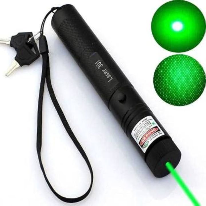 Green Laser Pointer with On/Off Lock (532 nm, Green) Party Pen Disco ...
