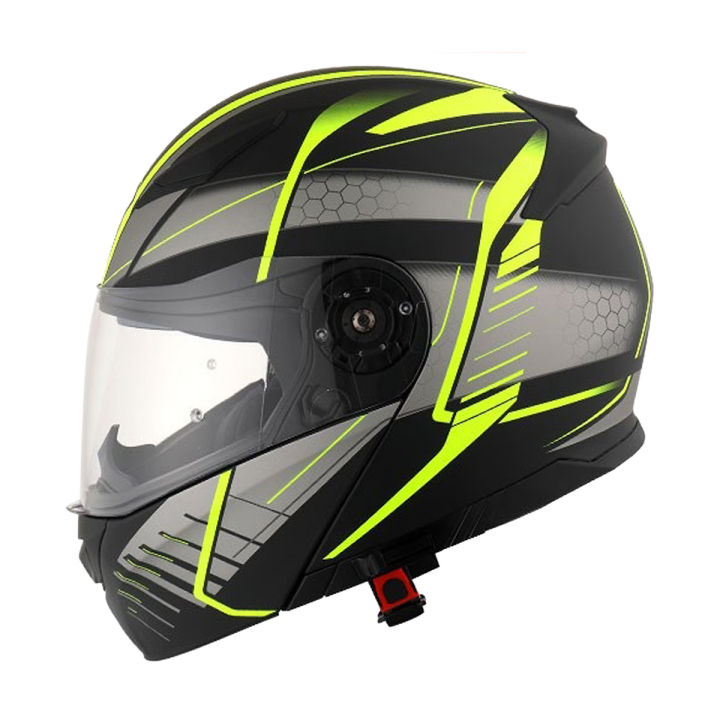 Yohe 950 Flip-up Full Face Helmet For Rider Black/Neon/Yellow | Daraz ...