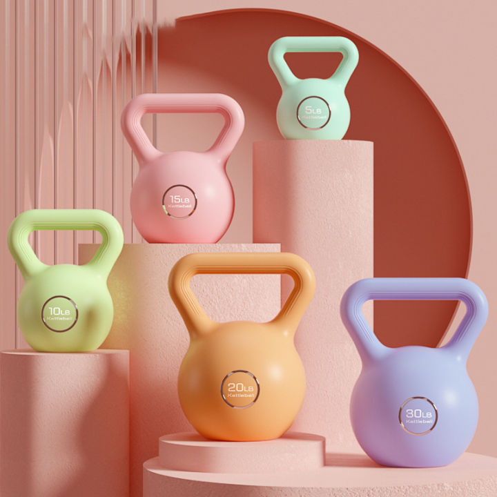 Macaron Colorful Kettle Bell Women's Small Dumbbell Home Deep Squat ...