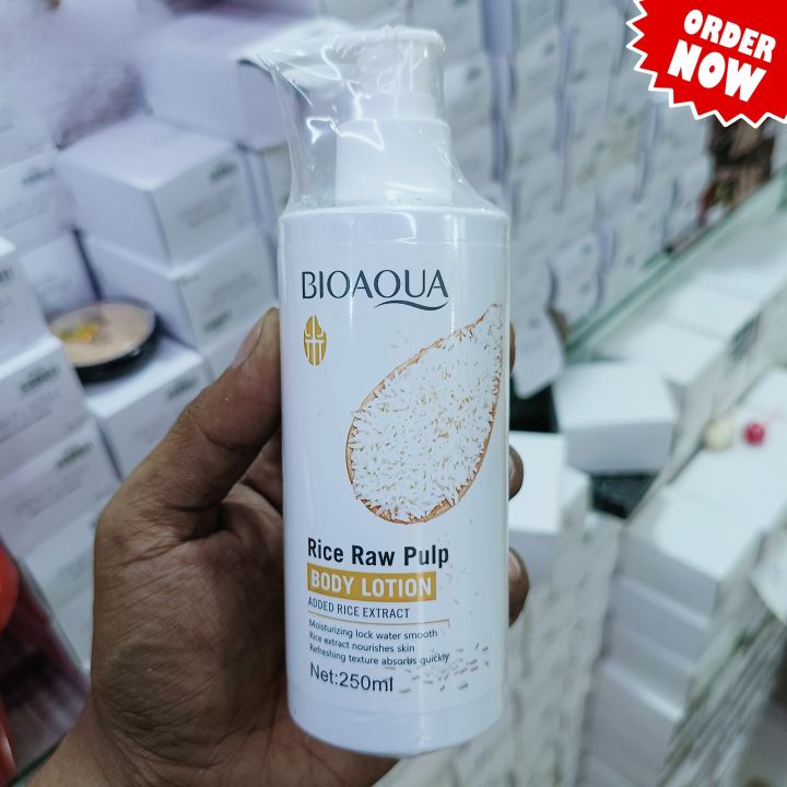 Bioaqua Rice Raw Pulp Body Lotion 250ml | Daraz.com.bd